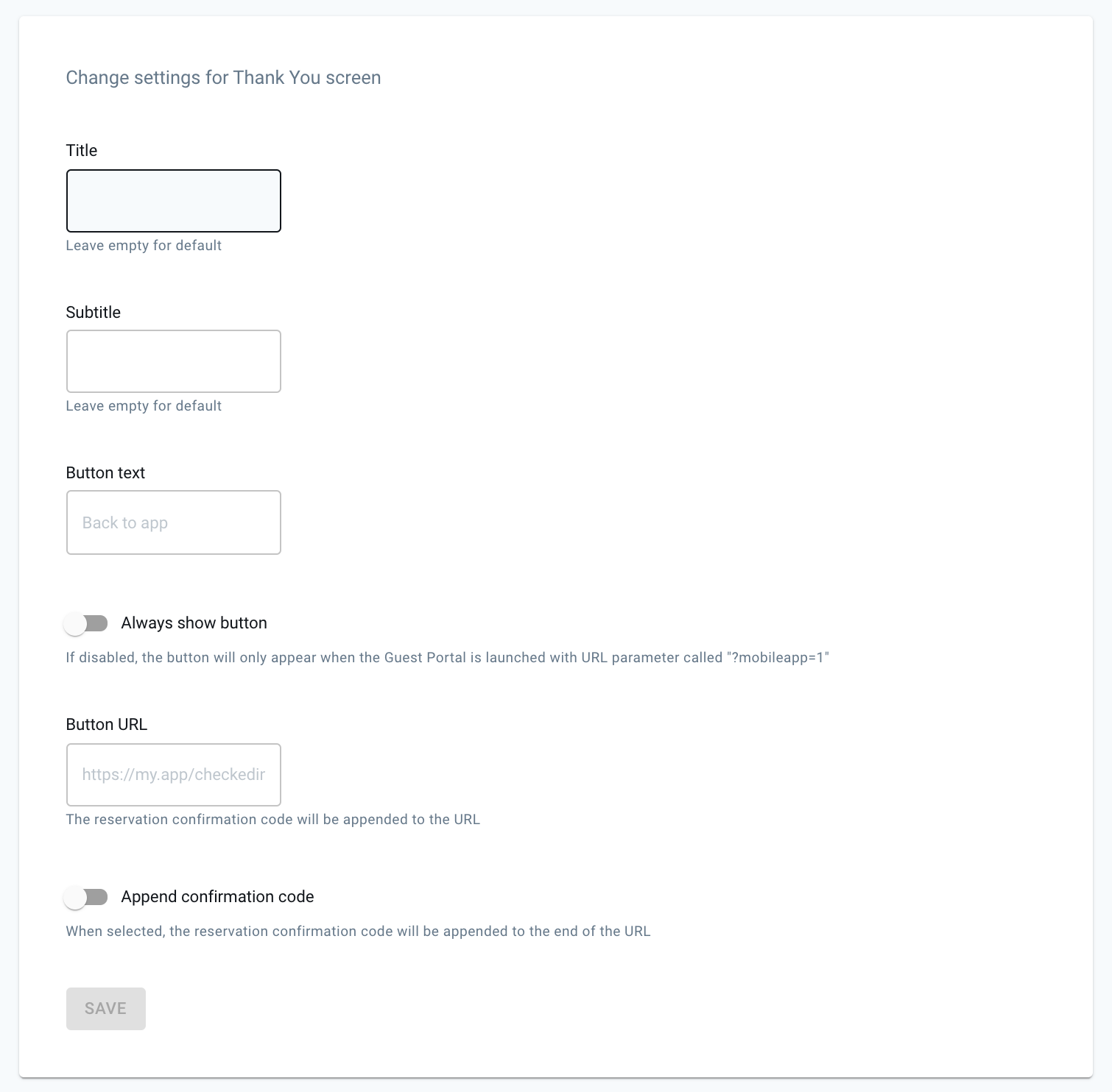 Thank You Screen | Autohost Docs